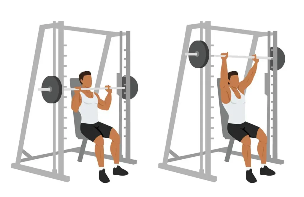 Εμπροσθολαίμιες πιέσεις ώμων σε smith - XNGym 2026